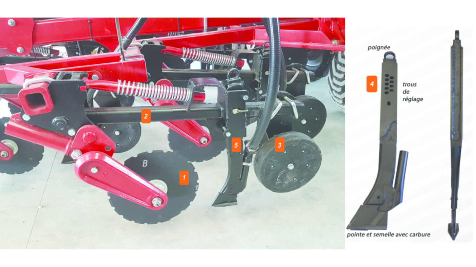 Semoir de semis direct T-SEM CONTOUR - TECHMAGRI